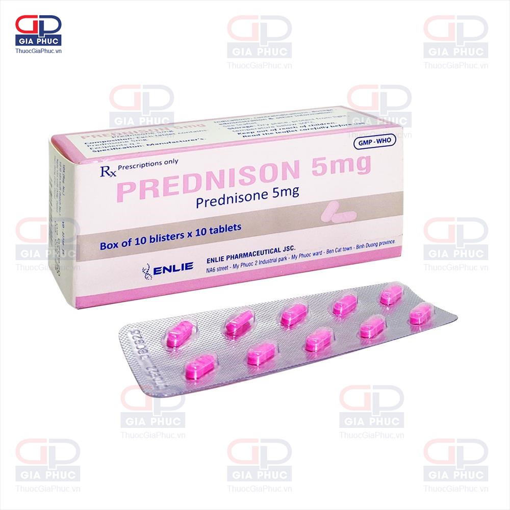 Prednison 5mg h100vn Dược Enlie